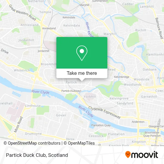 How to Get to Partick Duck Club in Glasgow by Bus, Train or Light Rail?
