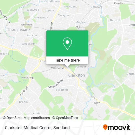How to Get to Clarkston Medical Centre by Train or Bus?