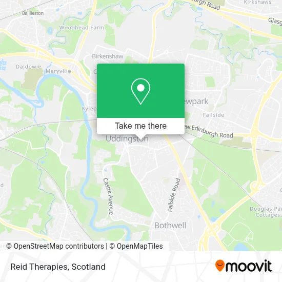 How to Get to Reid Therapies in Uddingston by Bus or Train?