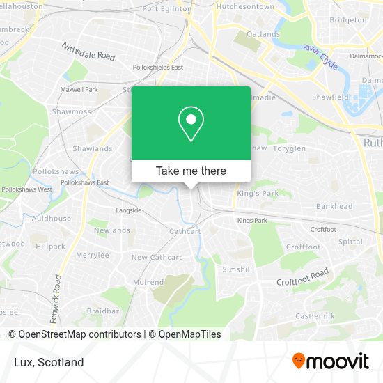 How to get to Lux in Glasgow by bus or train?