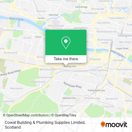 How to get to Cowal Building & Plumbing Supplies Limited in Glasgow by ...