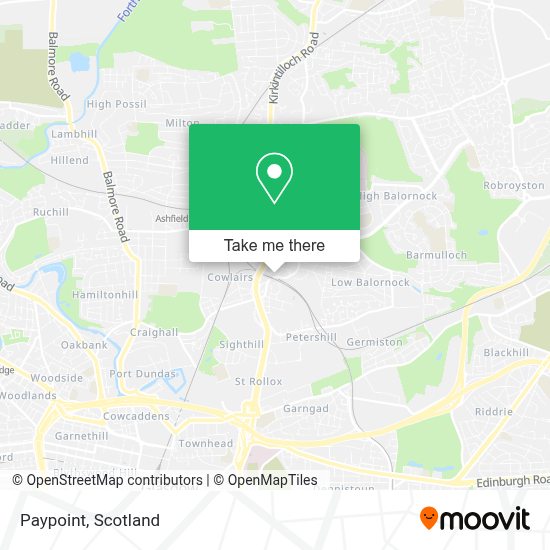 How to get to Paypoint in Glasgow by bus, train or light rail?