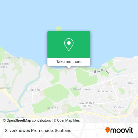 How to get to Silverknowes Promenade in Edinburgh by bus?
