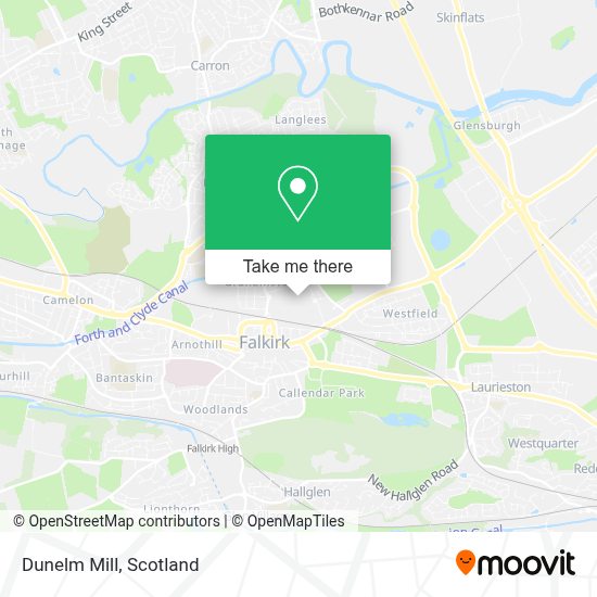 How to get to Dunelm Mill in Scotland by bus or train?