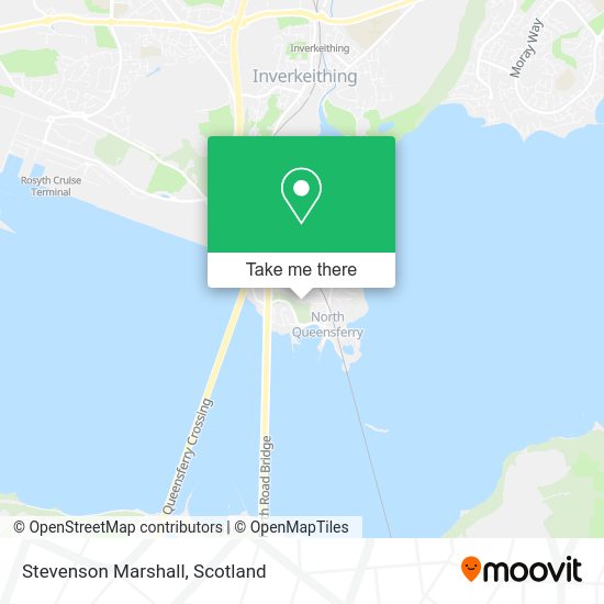 How to get to Stevenson Marshall in North Queensferry by bus or train?