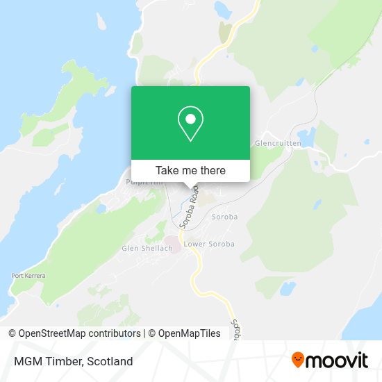 How to get to MGM Timber in Oban by bus, train or ferry?
