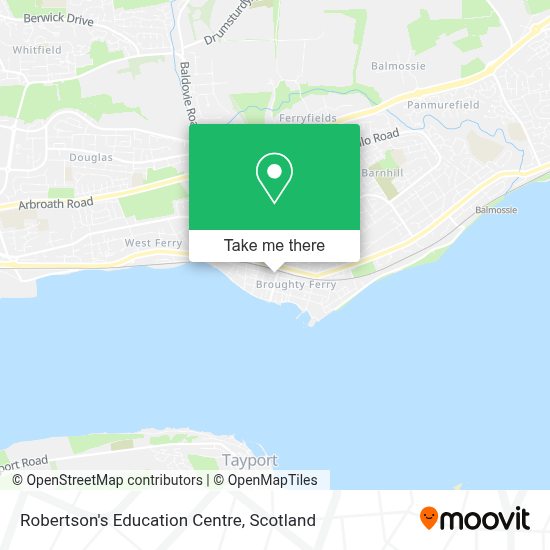 How to get to Robertson's Education Centre in Dundee by bus or train?