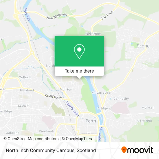 How to Get to North Inch Community Campus in Perth by Bus or Train?