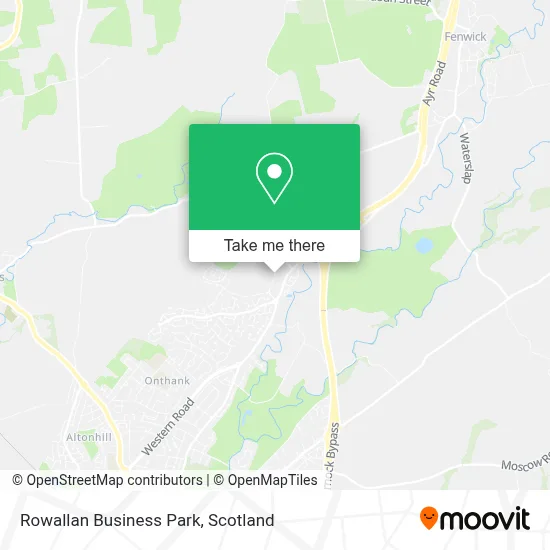 How to Get to Rowallan Business Park in Kilmarnock by Bus or Train?