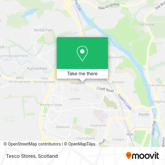 How to Get to Tesco Stores in Perth by Bus or Train?