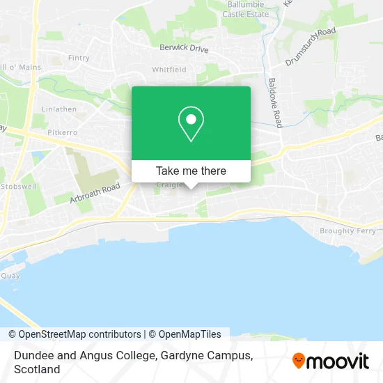 How to Get to Dundee and Angus College, Gardyne Campus by Bus or Train?