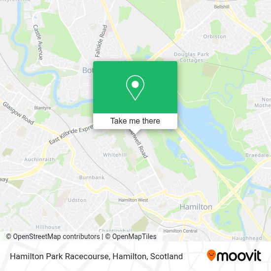 How to get to Hamilton Park Racecourse, Hamilton by bus or train?