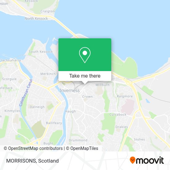 How to Get to MORRISONS in Inverness by Bus or Train?