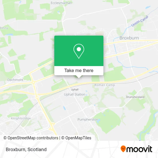 How to Get to Broxburn in West Lothian by Bus or Train?