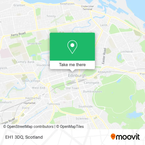 How to Get to EH1 3DQ in Edinburgh by Bus or Train?
