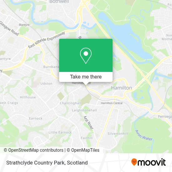 How to Get to Strathclyde Country Park in Hamilton by Bus or Train?