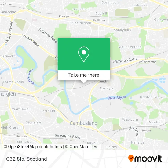 How to Get to G32 8fa in Glasgow by Bus or Train?