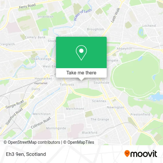 How to Get to Eh3 9en in Edinburgh by Train?
