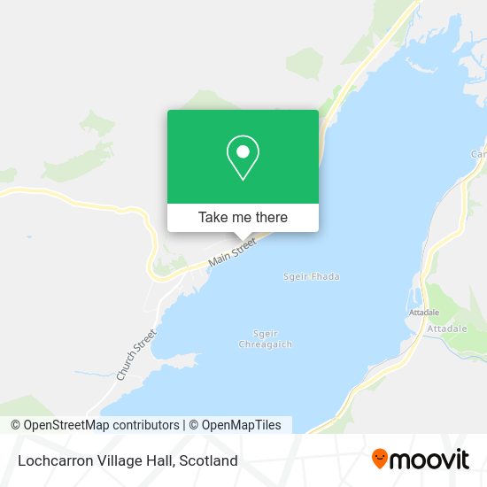 How to get to Lochcarron Village Hall in Highland by bus or train?
