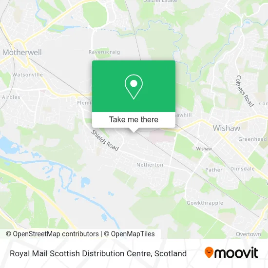 How to Get to Royal Mail Scottish Distribution Centre in Wishaw by Bus ...