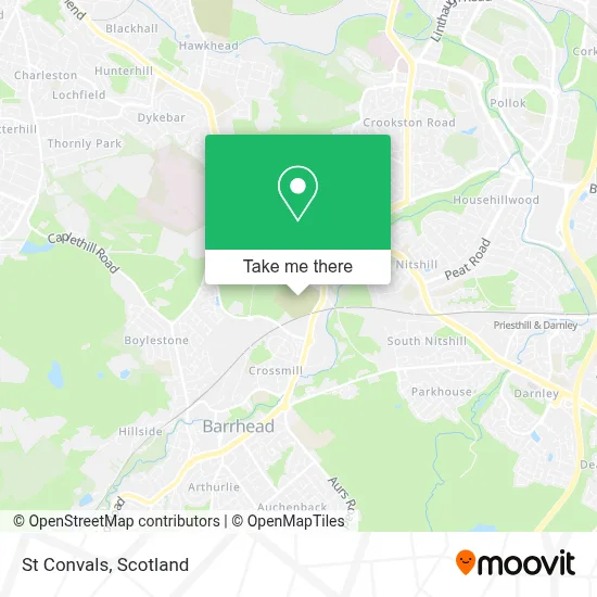 How to Get to St Convals in Barrhead by Bus or Train?