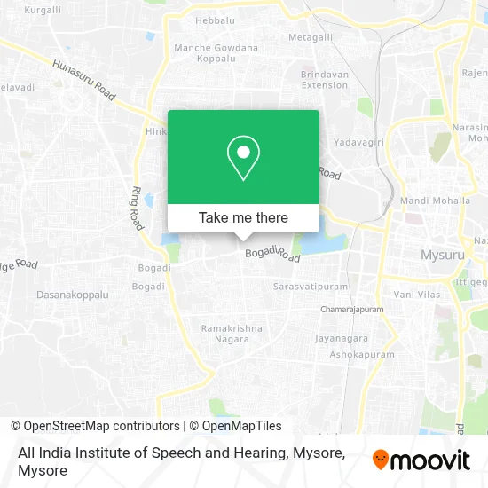 How to Get to All India Institute Of Speech And Hearing, Mysore in ...