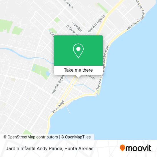 ¿Cómo llegar a Jardín Infantil Andy Panda en Punta Arenas en autobús?