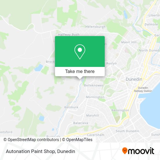 How to get to Autonation Paint Shop in Dunedin by bus?