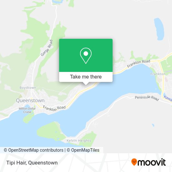 How to get to Tipi Hair in Queenstown by bus?