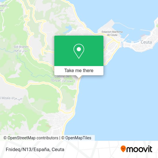 How to Get to Fnideq/N13/España in Ceuta by Bus?