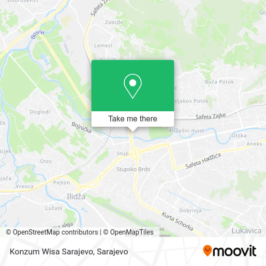 How to Get to Konzum Wisa Sarajevo in Novi Grad Sarajevo by Bus, Light ...