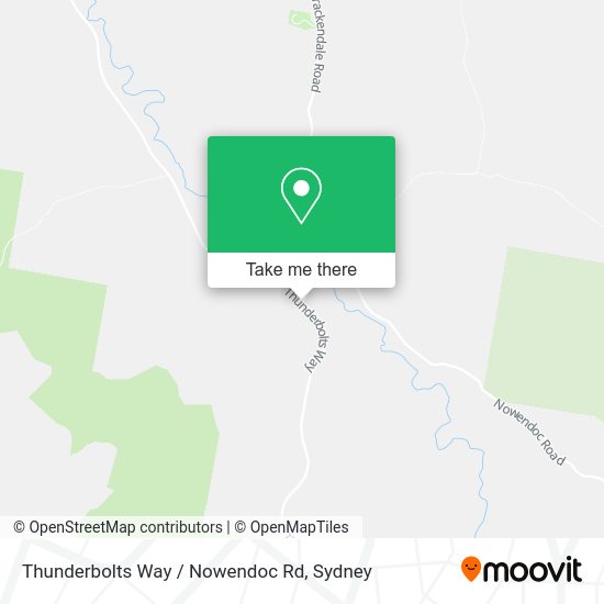 How to get to Thunderbolts Way / Nowendoc Rd with public transport?