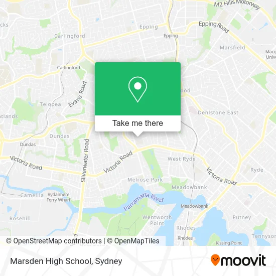 How to Get to Marsden High School in West Ryde by Bus, Train or Metro?