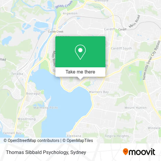How to Get to Thomas Sibbald Psychology in Warners Bay by Bus?