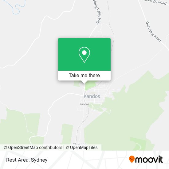 How to Get to Rest Area in Kandos by Bus or Train?