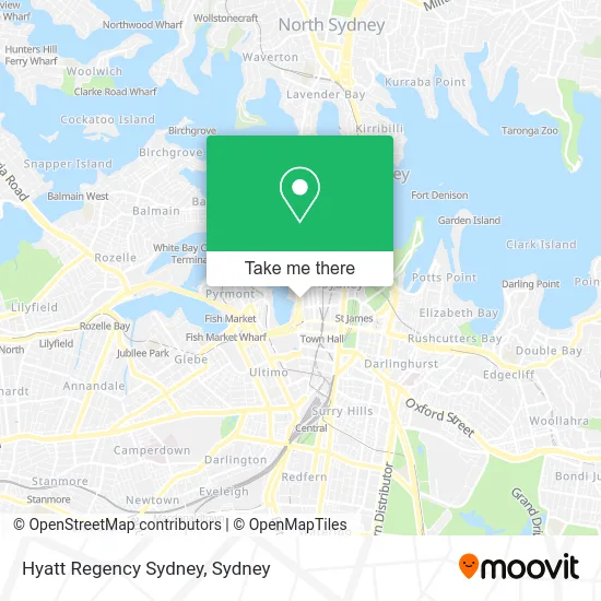 How to Get to Hyatt Regency Sydney by Bus, Train or Metro?