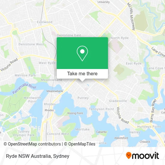 How to Get to Ryde NSW Australia by Bus or Train?