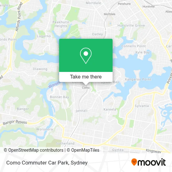 How to Get to Como Commuter Car Park in Como (NSW) by Bus or Train?