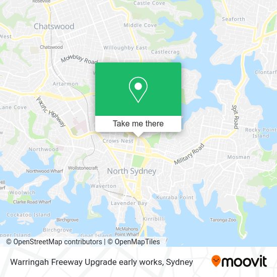 How to get to Warringah Freeway Upgrade early works in Cammeray by Bus ...