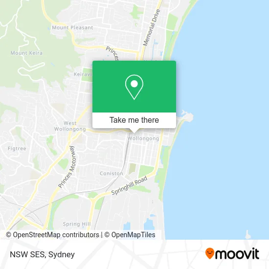 How to Get to NSW SES in Wollongong by Bus or Train?