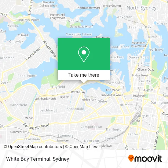 How to Get to White Bay Terminal in Rozelle by Bus, Train, Light Rail ...