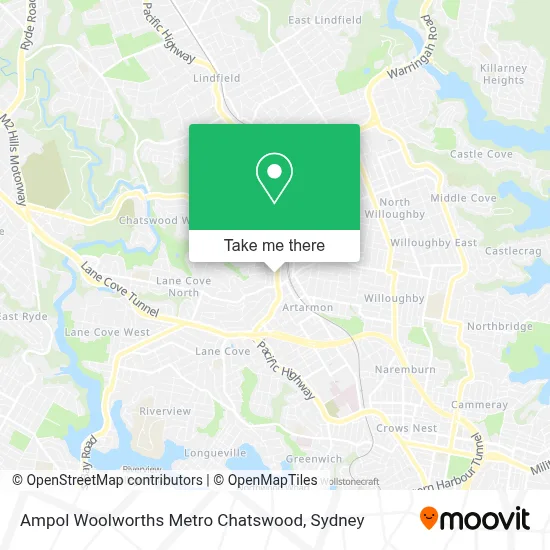 How to Get to Ampol Woolworths Metro Chatswood by Bus, Metro, Train or ...