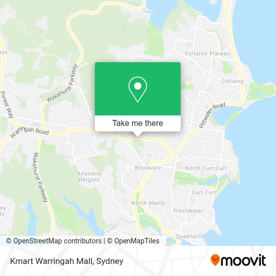 How to Get to Kmart Warringah Mall in Brookvale by Bus or Train?