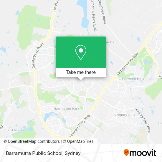 How to Get to Barramurra Public School in Oran Park by Bus or Train?