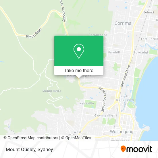 ¿Cómo llegar a Mount Ousley en Mount Pleasant (NSW) en autobús o tren?