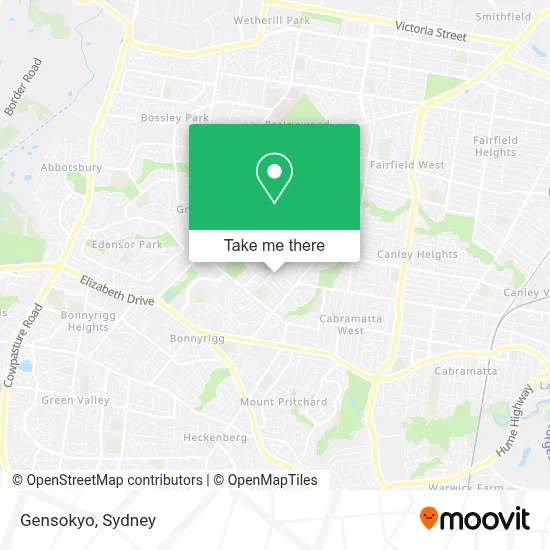 How to Get to Gensokyo in St Johns Park by Bus or Train?