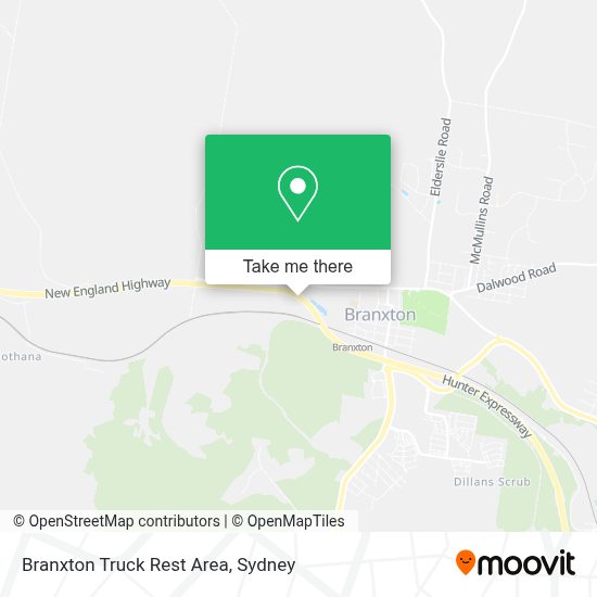 How to Get to Branxton Truck Rest Area by Bus or Train?