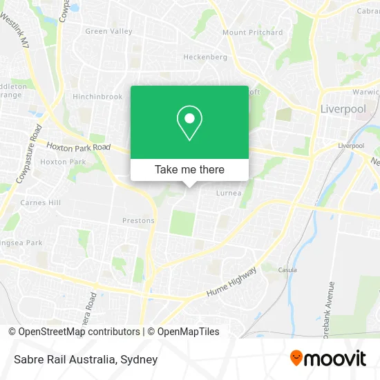How to Get to Sabre Rail Australia in Prestons by Bus?