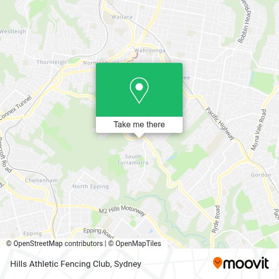 How to Get to Hills Athletic Fencing Club in South Turramurra by Bus ...