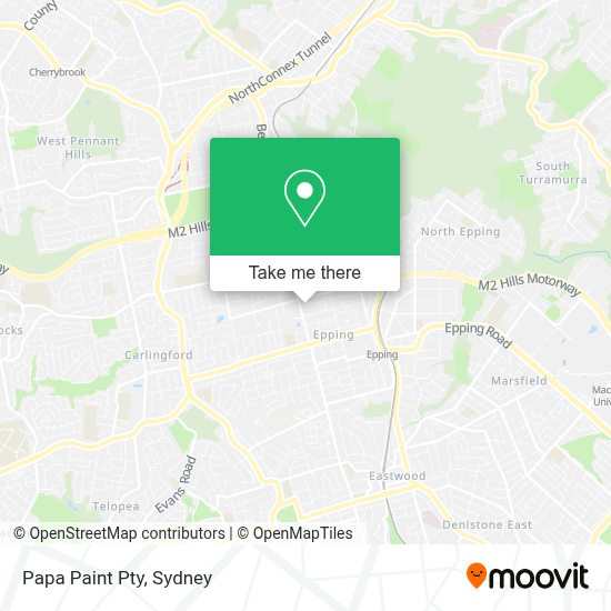 How to Get to Papa Paint Pty in Epping (NSW) by Bus, Train, Metro ...